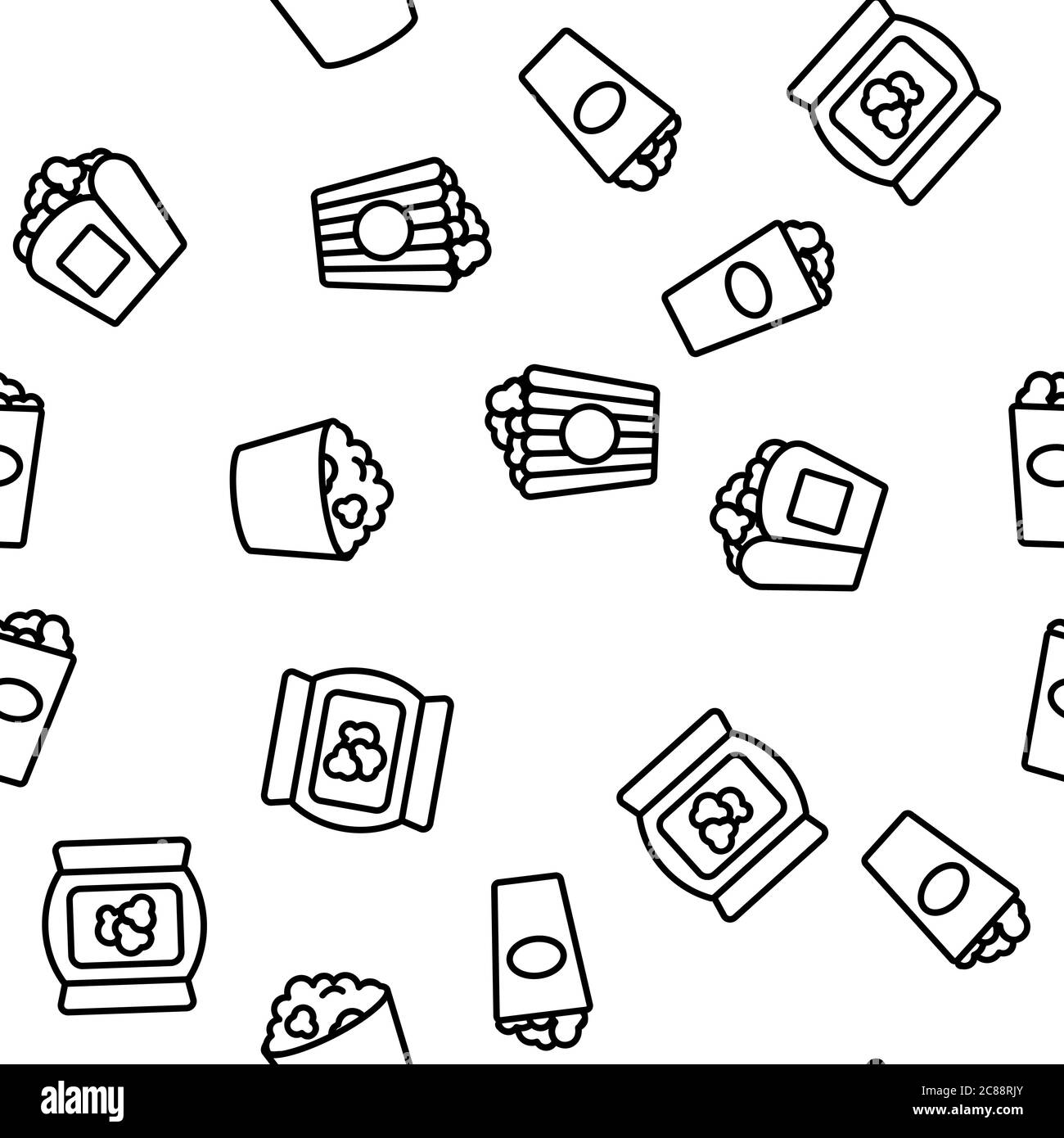 Popcorn texture background Black and White Stock Photos & Images - Alamy