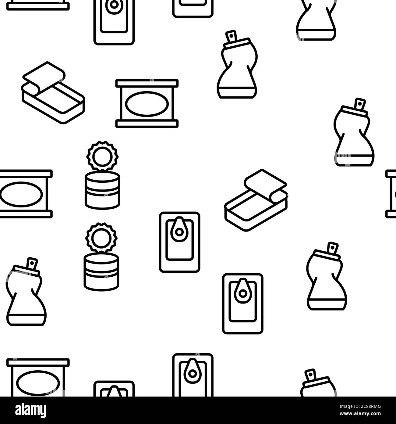 Tin Can Container Vector Seamless Pattern Stock Vector Image & Art - Alamy