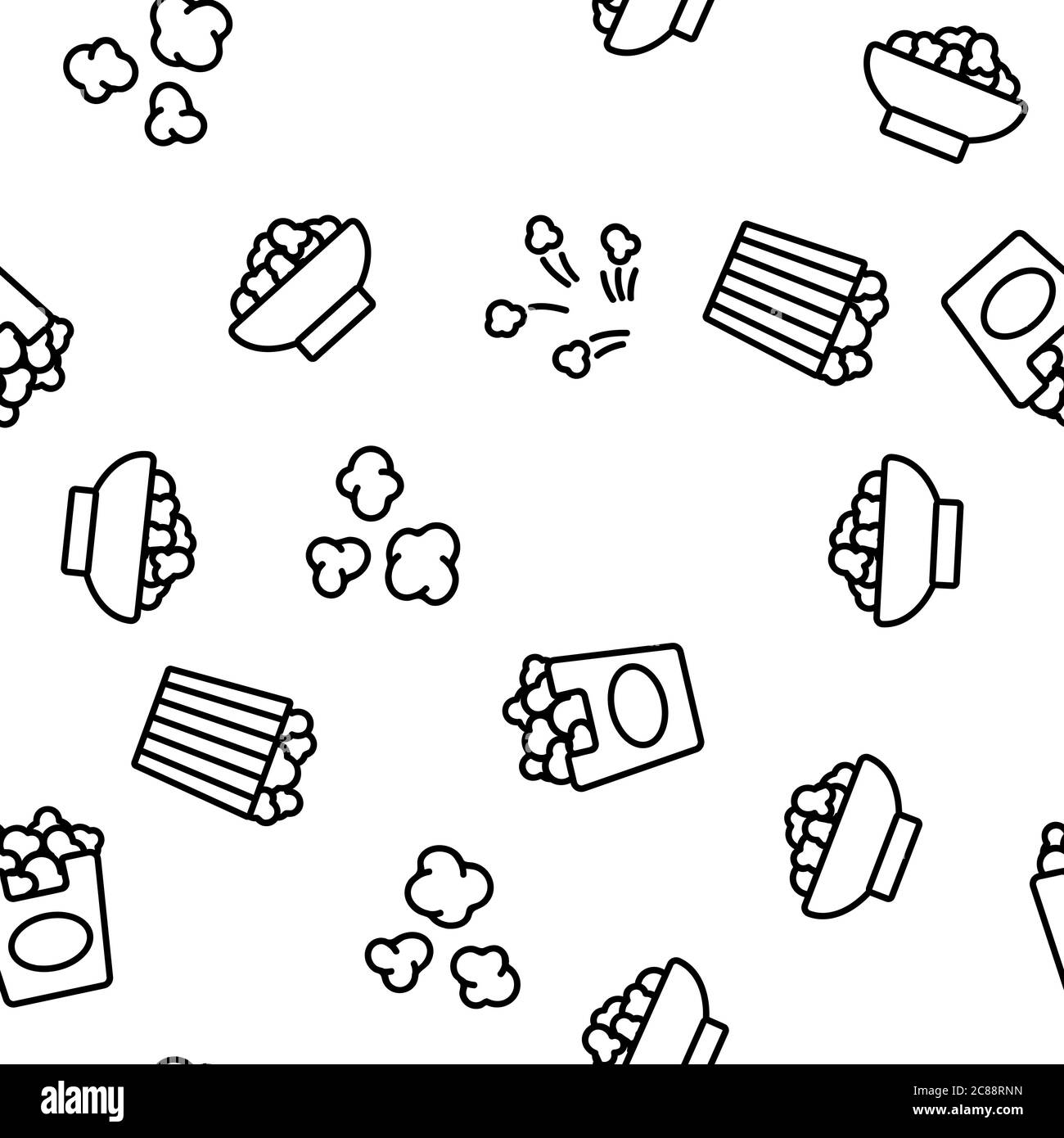 Popcorn texture background Black and White Stock Photos & Images - Alamy