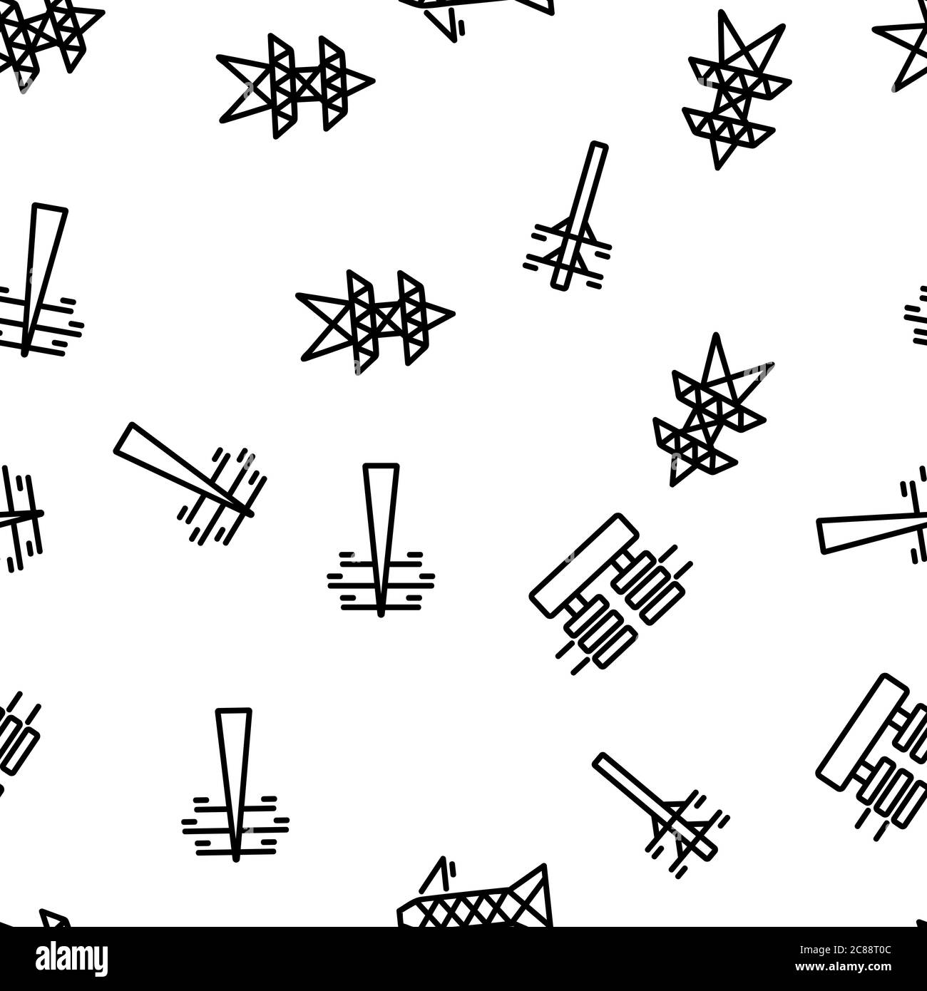 Electric post with transformer Stock Vector Images - Alamy