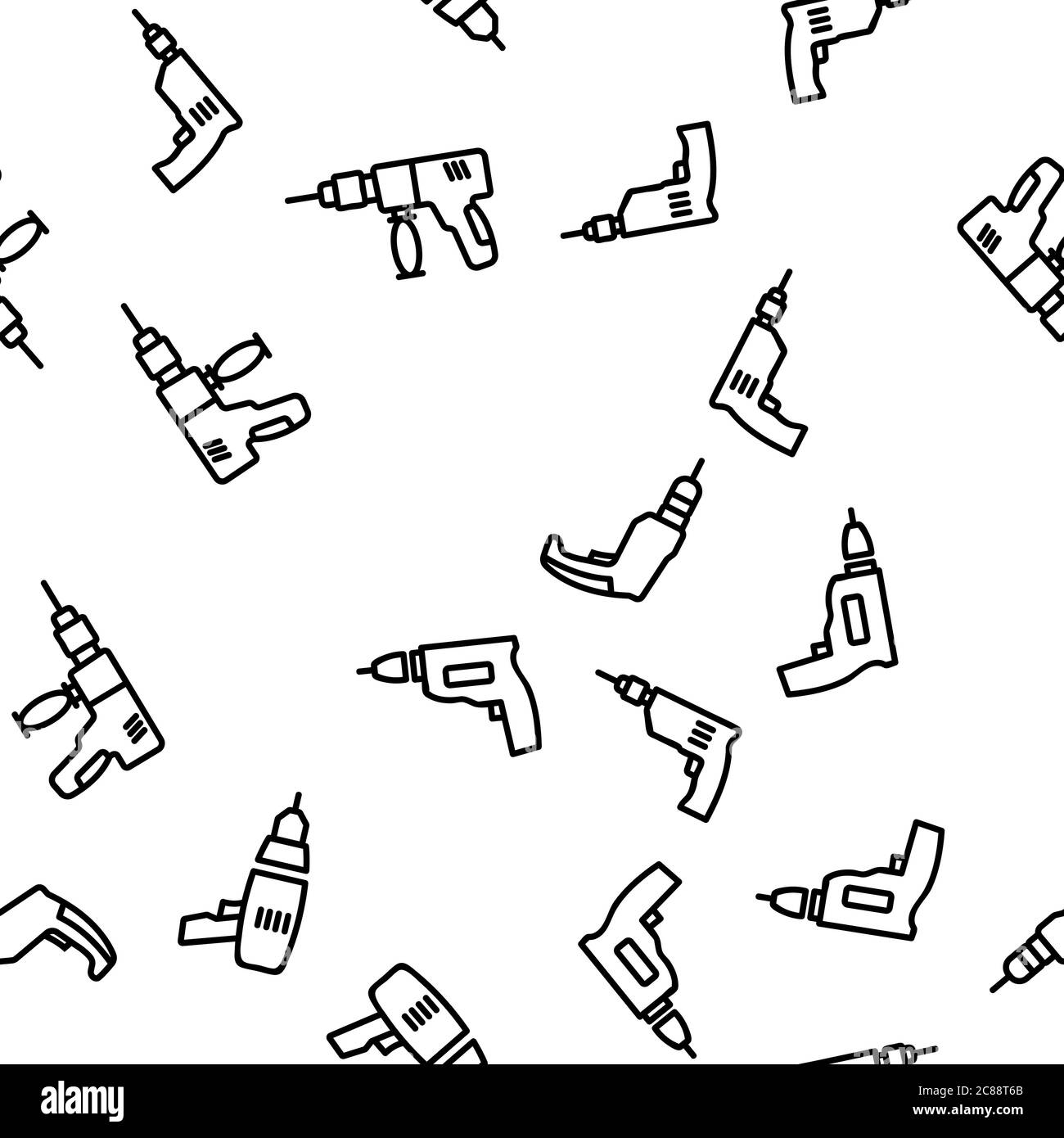 Drilling Equipment Vector Seamless Pattern Stock Vector Image & Art - Alamy