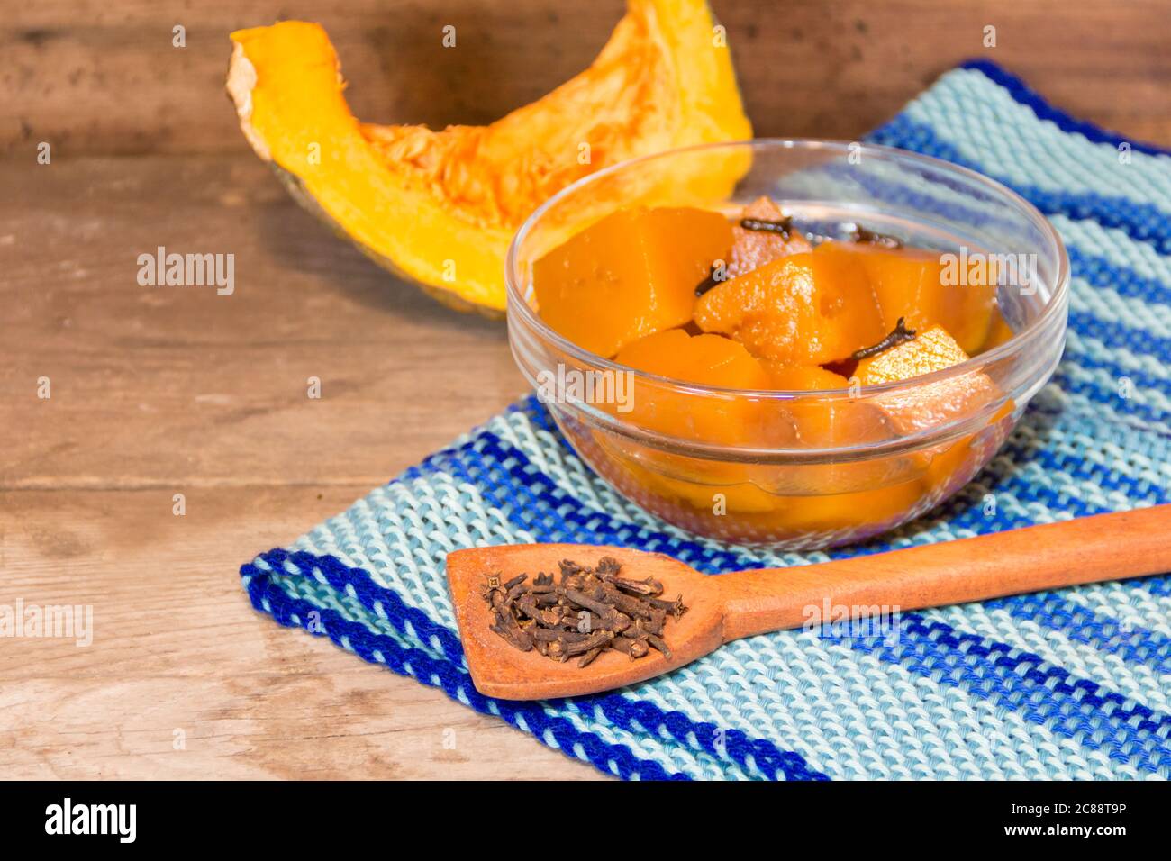 squash in syrup with cloves Stock Photo - Alamy