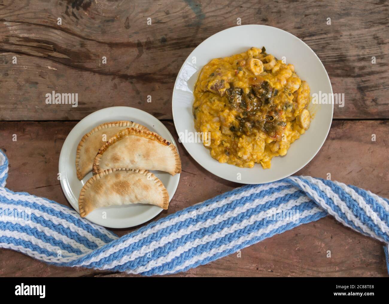 locro dishes and empanadas, traditional Argentine foods Stock Photo - Alamy