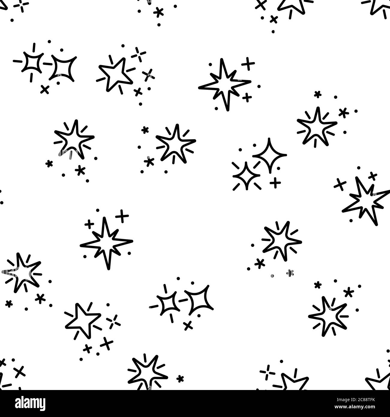 Glowing Shine Stars Vector Seamless Pattern Stock Vector Image & Art ...