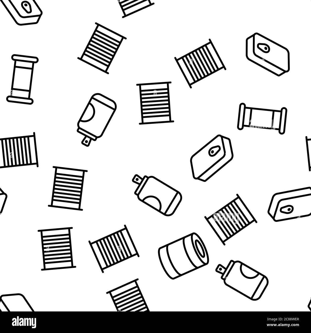 Tin Can Container Vector Seamless Pattern Stock Vector Image & Art - Alamy