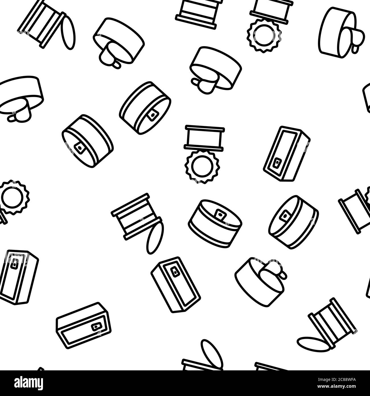 Tin Can Container Vector Seamless Pattern Stock Vector Image & Art - Alamy