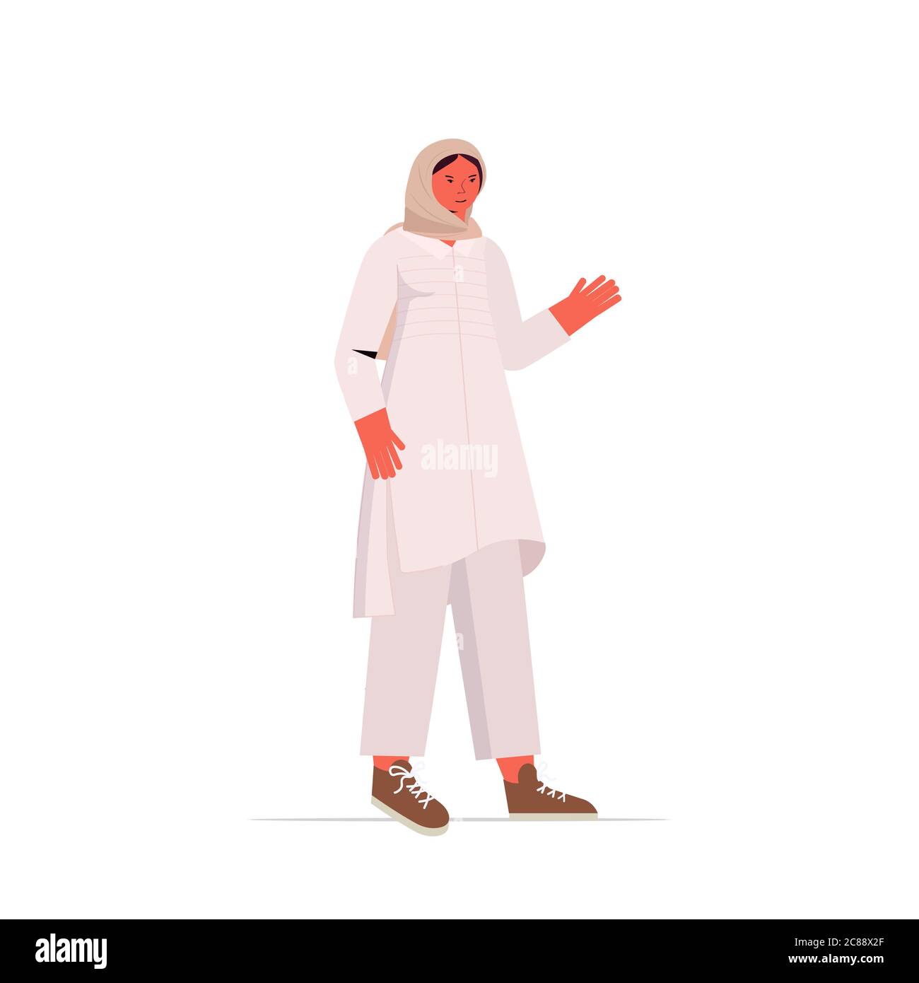 arabic woman in traditional clothes beautiful arab girl female cartoon ...