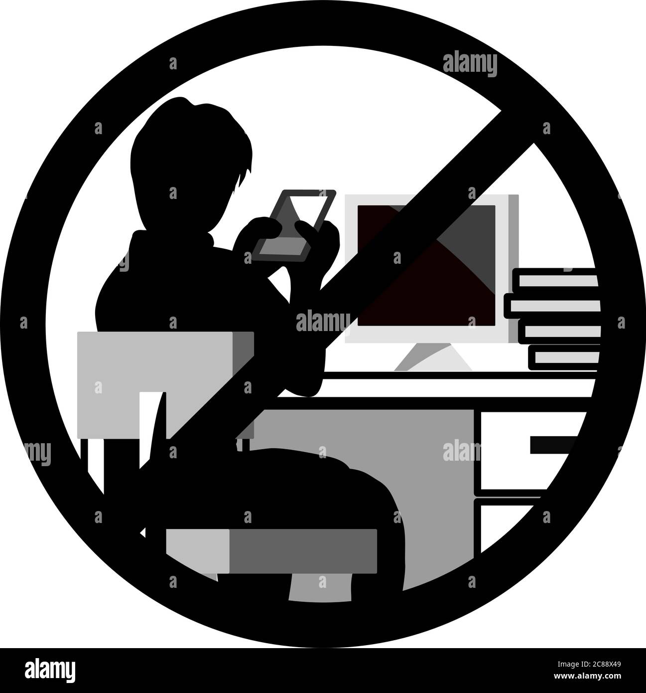 Do not chat at work Stock Vector Image & Art - Alamy