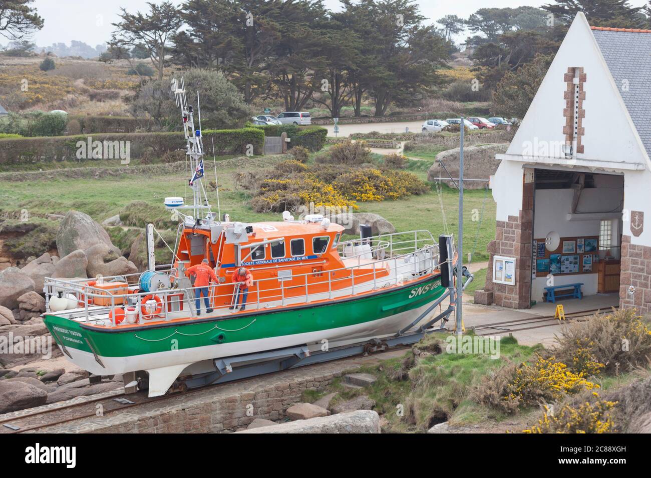Sea rescue boat Stock Photo - Alamy