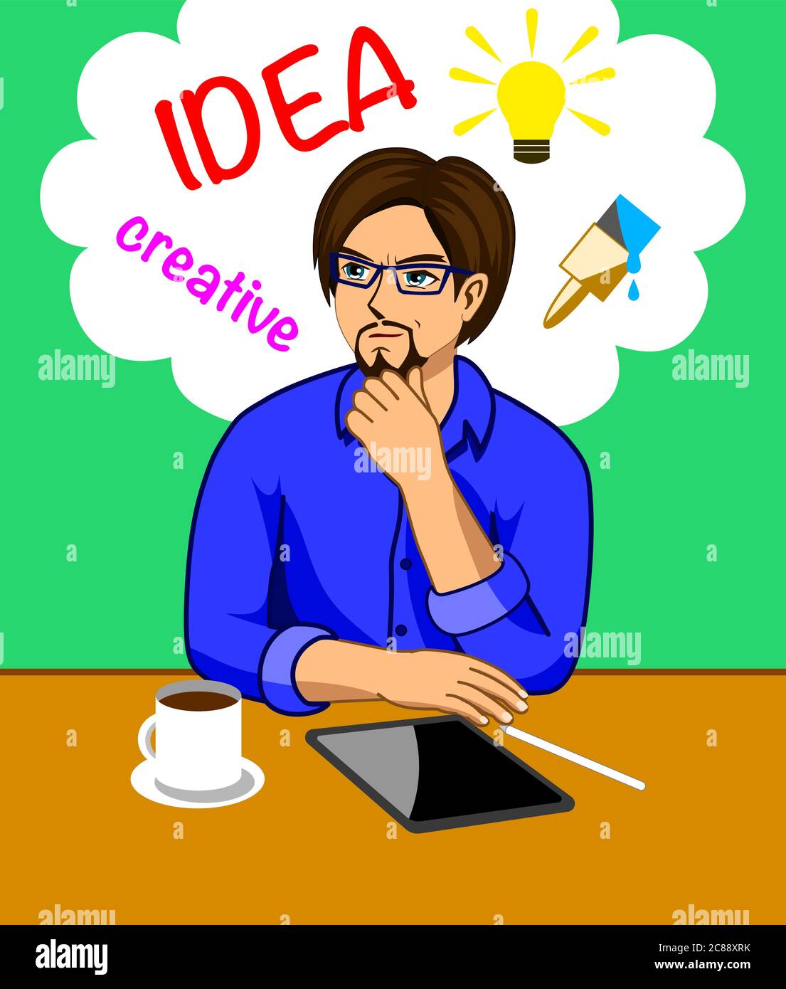 Artist dream Stock Vector Images - Alamy