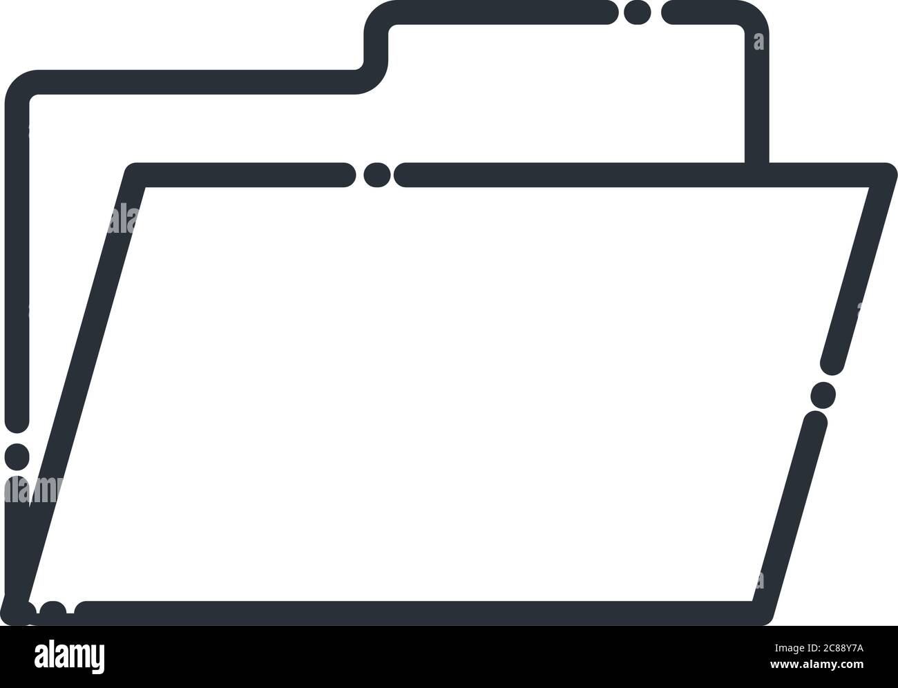File line style icon design, Document data archive storage organize business office and ...