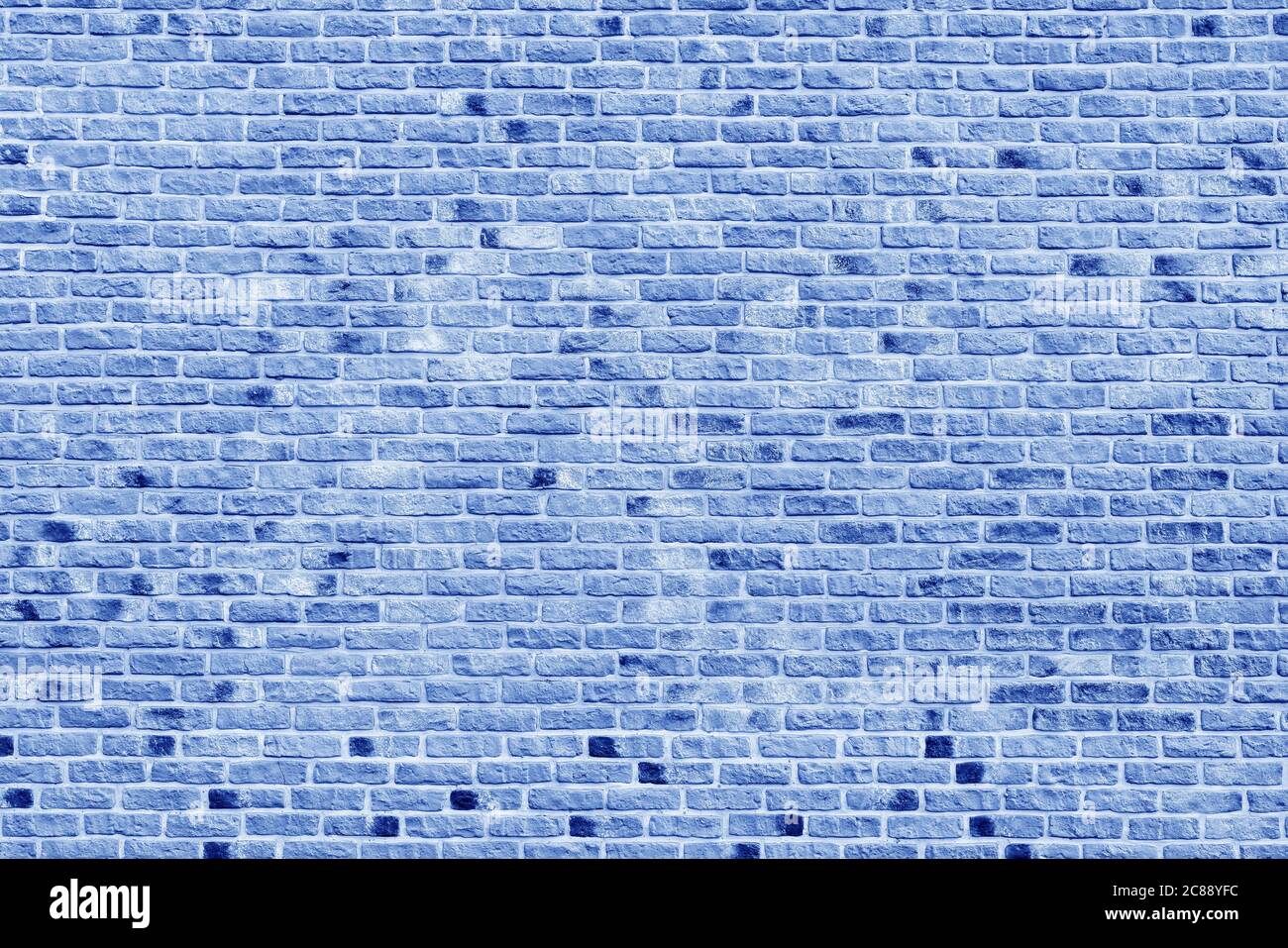 Old vintage blue brick wall textured background Stock Photo - Alamy