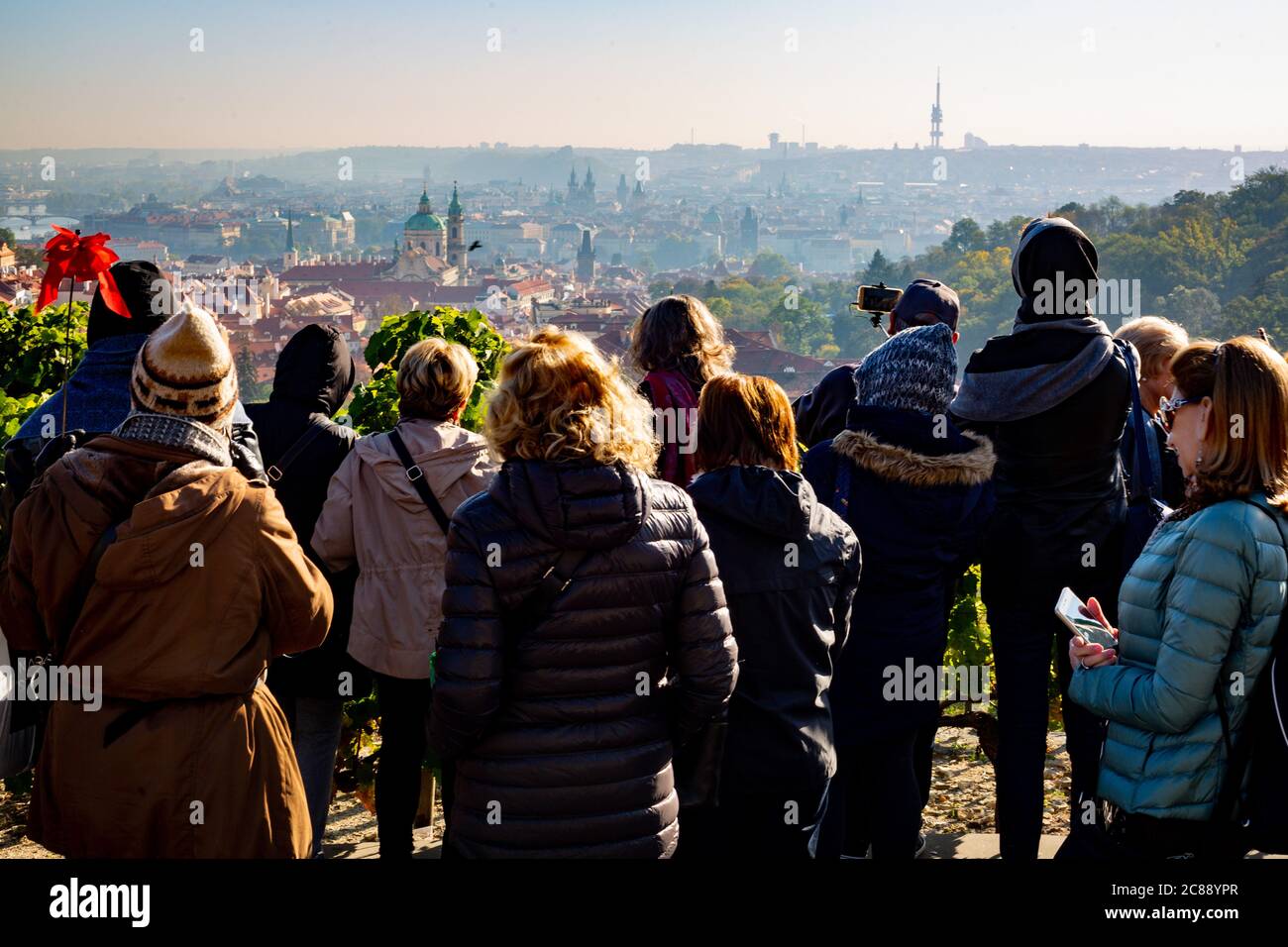 Prague, Czech Republic. 5th October, 2018. A view of a group of ...