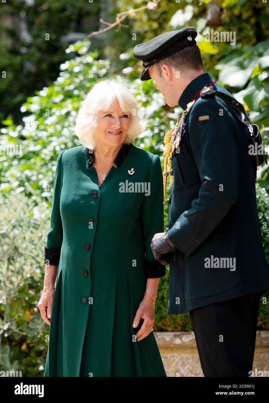 The Duchess of Cornwall, alongside Colonel Commandant, General Sir ...