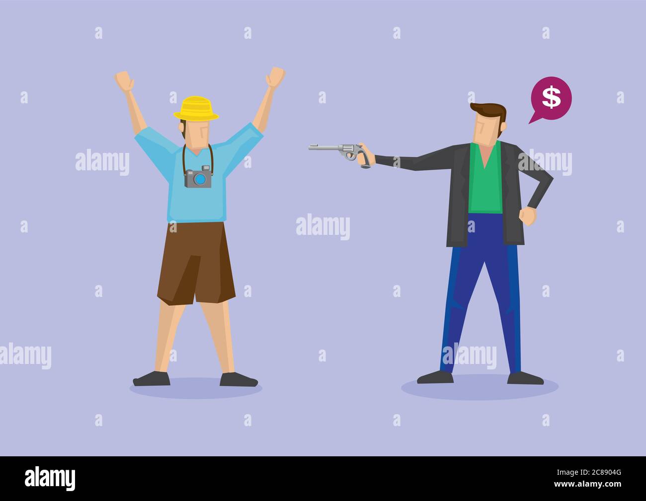 Mugging for the camera Stock Vector Images - Alamy