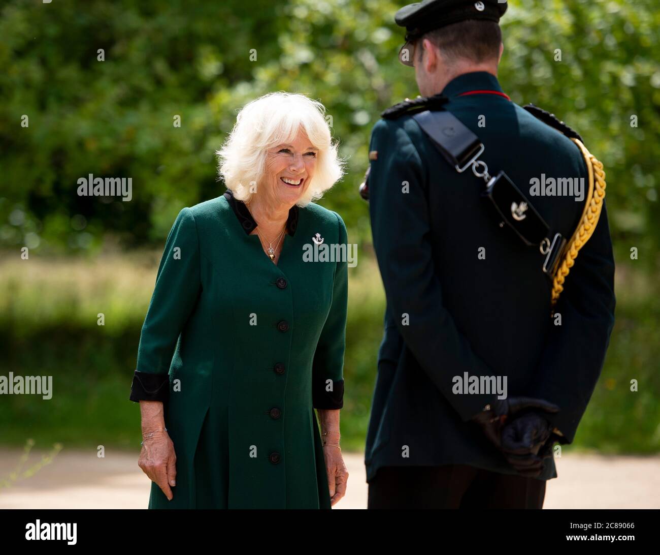 The Duchess of Cornwall, alongside Colonel Commandant, General Sir ...