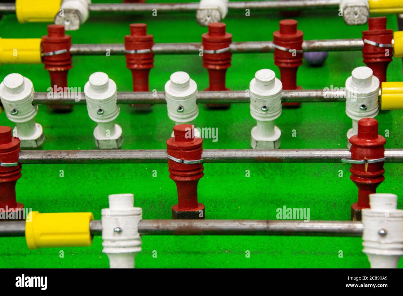 Table football game in office interior, time to distract the mind and ...