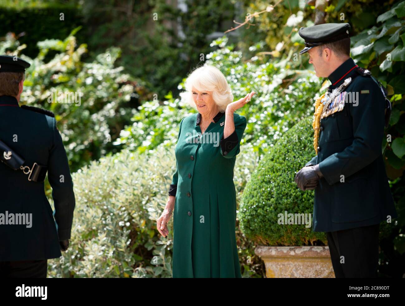 The Duchess of Cornwall, alongside Colonel Commandant, General Sir ...