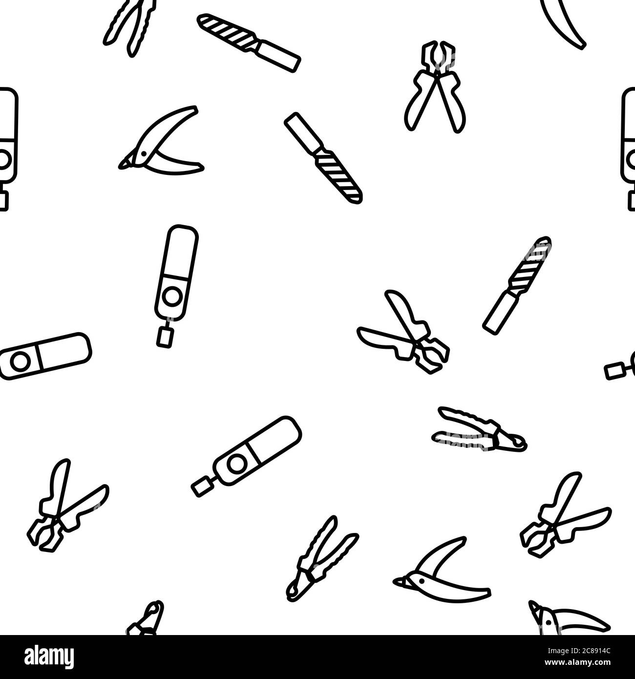 Pet Nail Clippers Vector Seamless Pattern Stock Vector Image & Art - Alamy