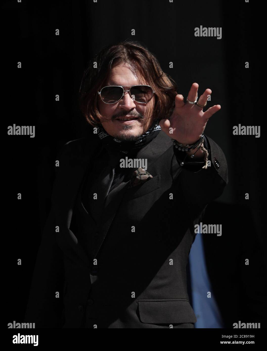 London, UK. 22nd July, 2020. American actor Johnny Depp arrives at the ...