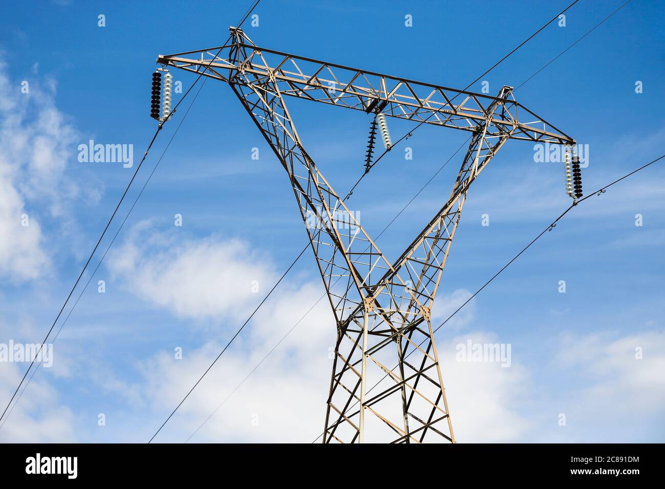 high voltage transmission tower or pylon Stock Photo - Alamy