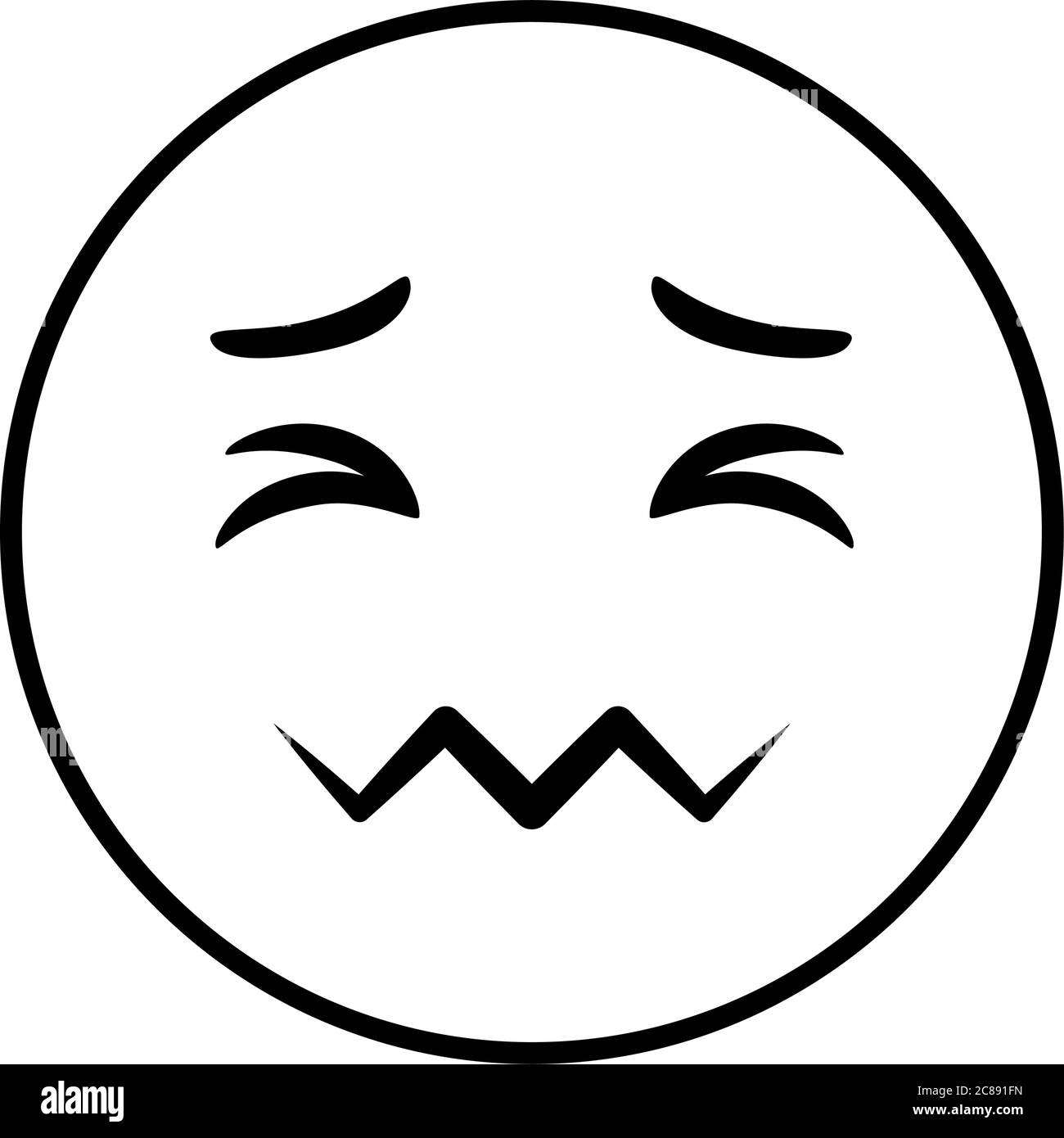 Angry emoticon funny pictogram hi-res stock photography and images - Alamy