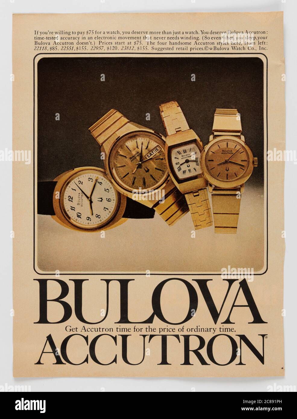 1970's Time Magazine Advertising, USA Stock Photo - Alamy