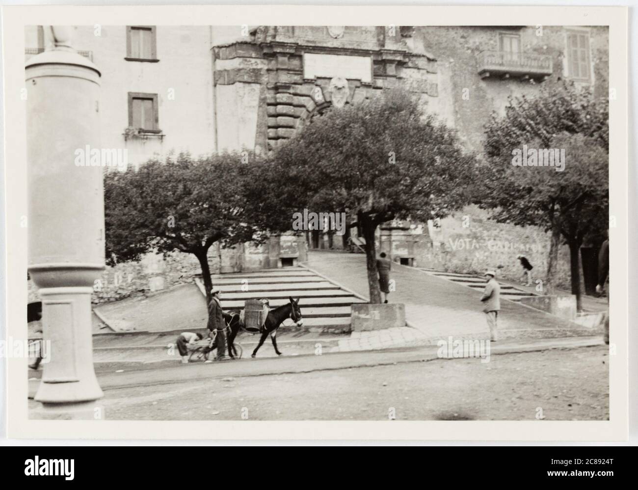 Small town in Italy, 1951 Stock Photo - Alamy