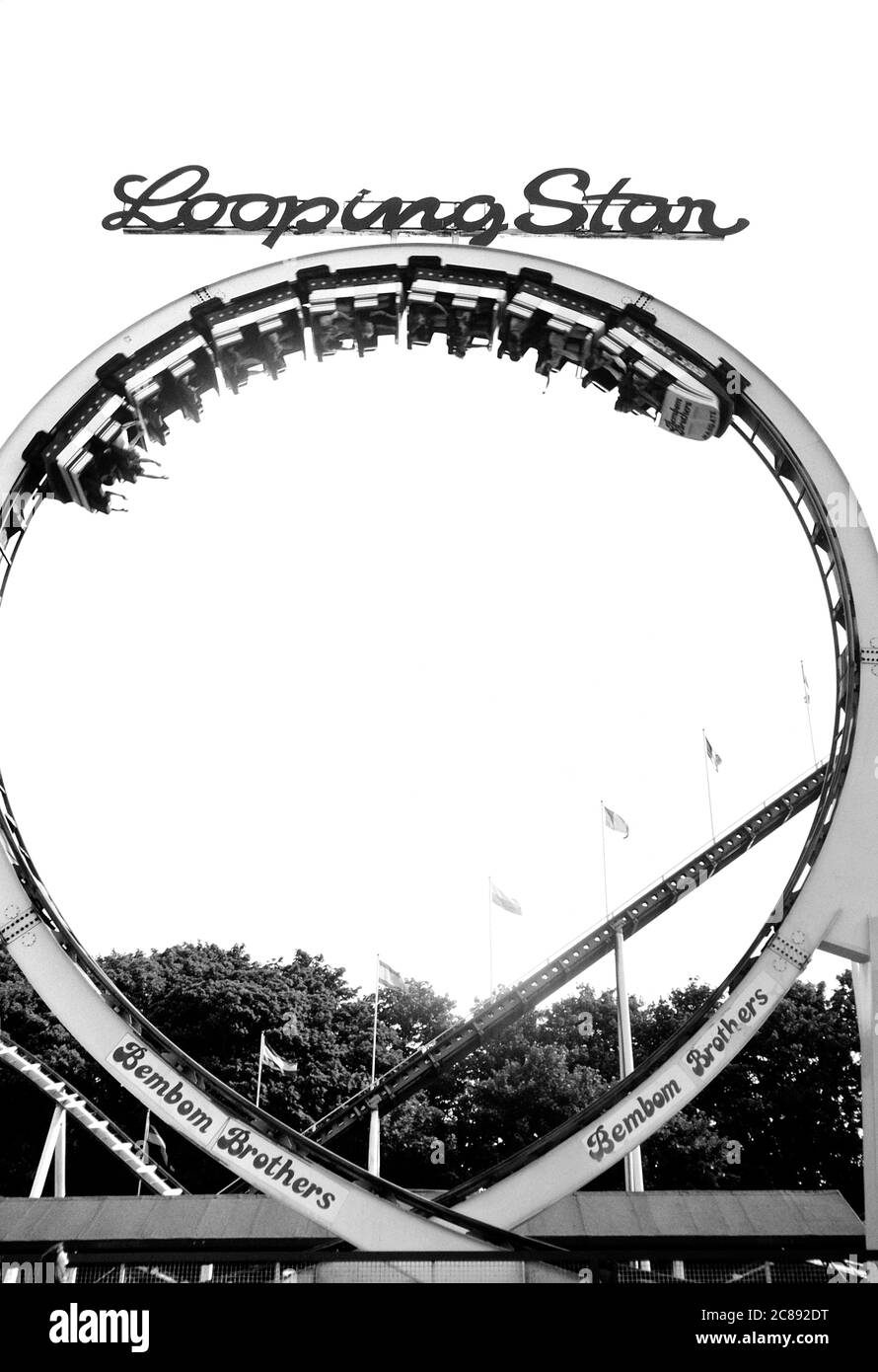 Looping Star, Dreamland, Margate, Kent, England, UK. Circa 1980's Stock ...