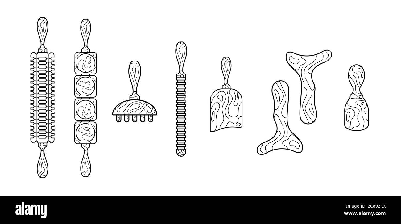 BLACK MADEROTHERAPY ICONS Stock Vector Image & Art - Alamy
