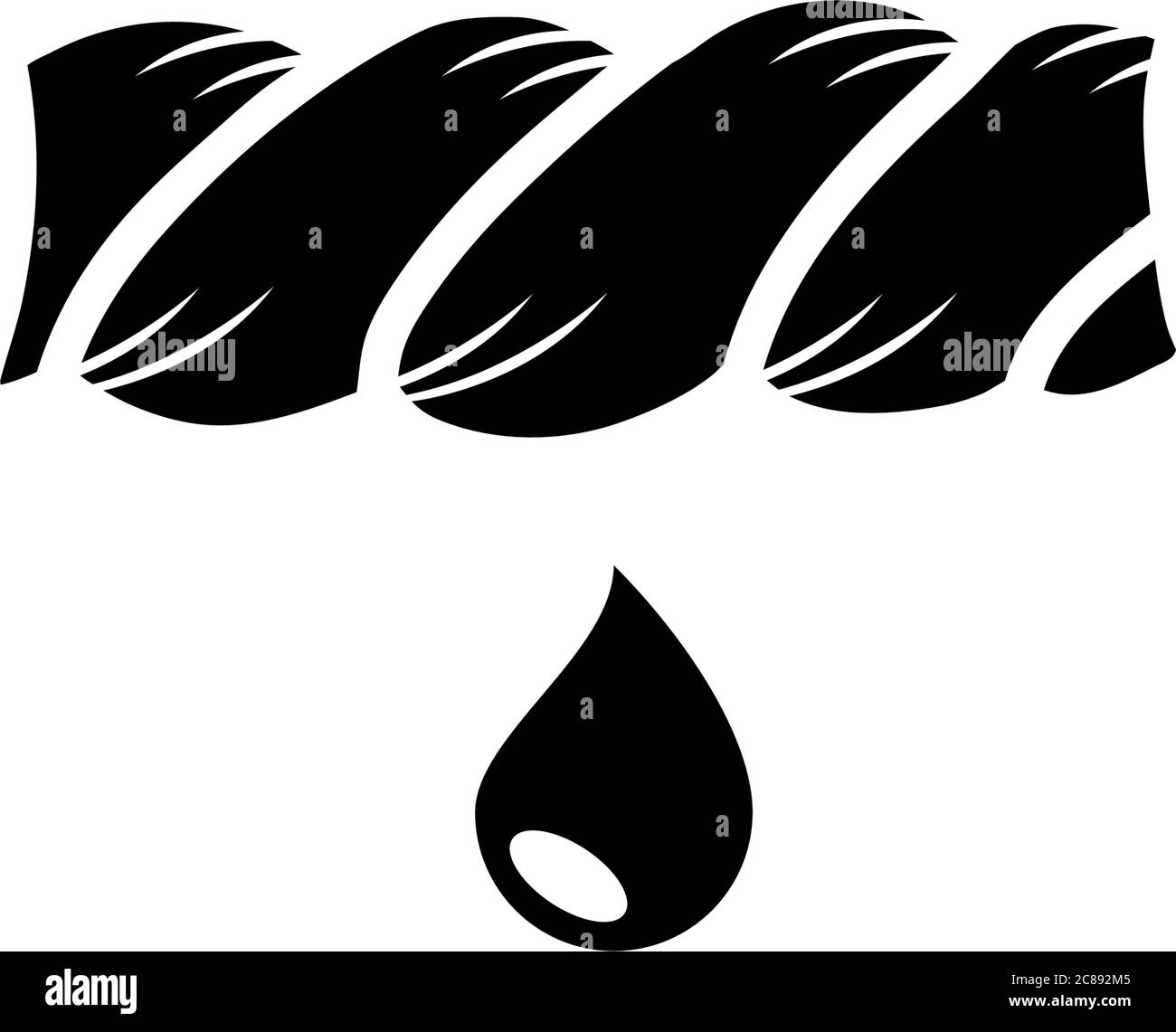 Wring Out Laundry, Squeeze Cloth, Squeezing. Flat Vector Icon ...