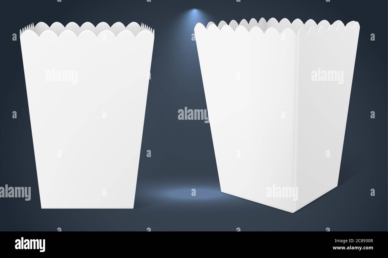 paper pop corn box on abstract surfaces Stock Vector Image & Art - Alamy