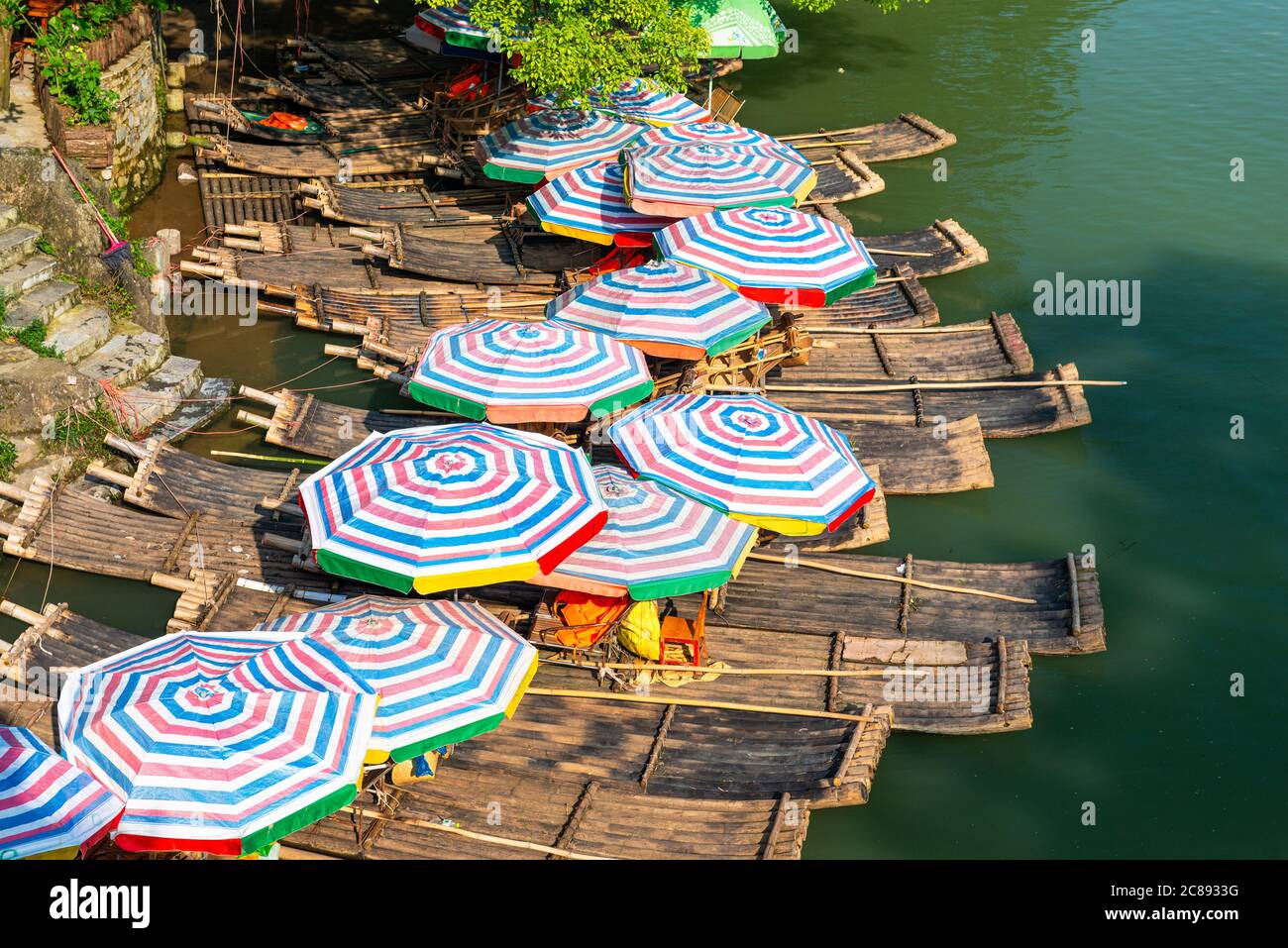 Guilin, Guangxi, China boats on the Li River Stock Photo - Alamy