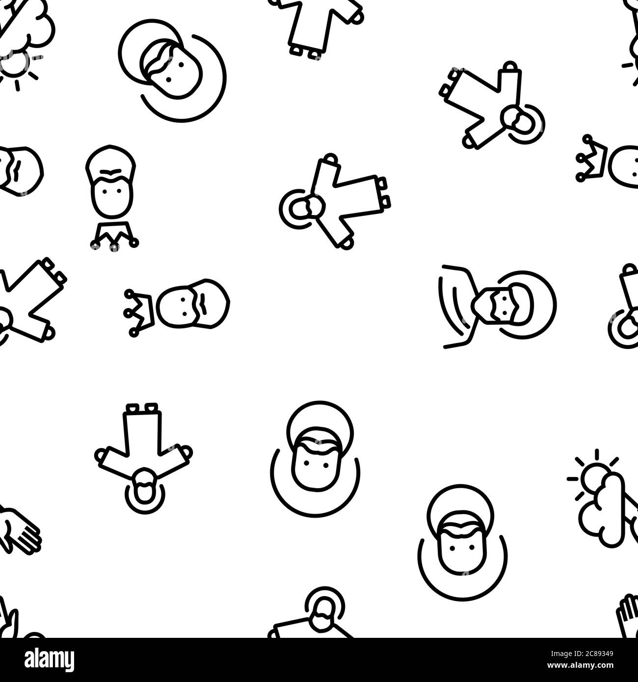 God Christian Religion Vector Seamless Pattern Stock Vector Image & Art ...