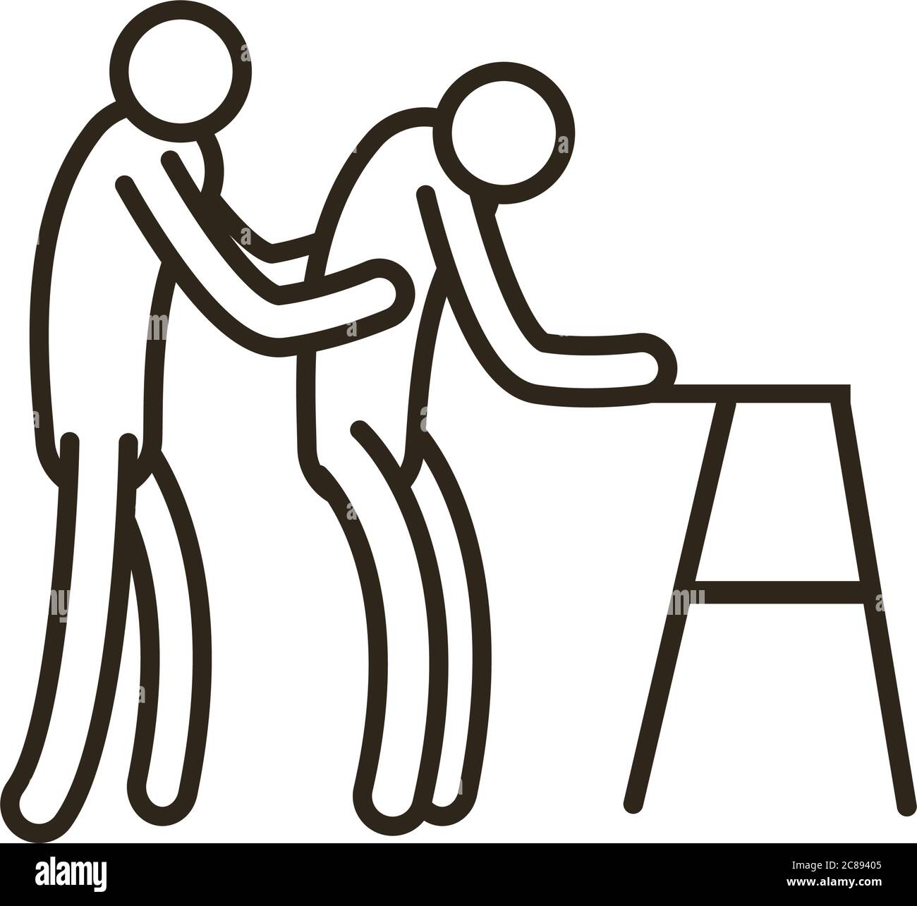 Stick Figure Male Nurse
