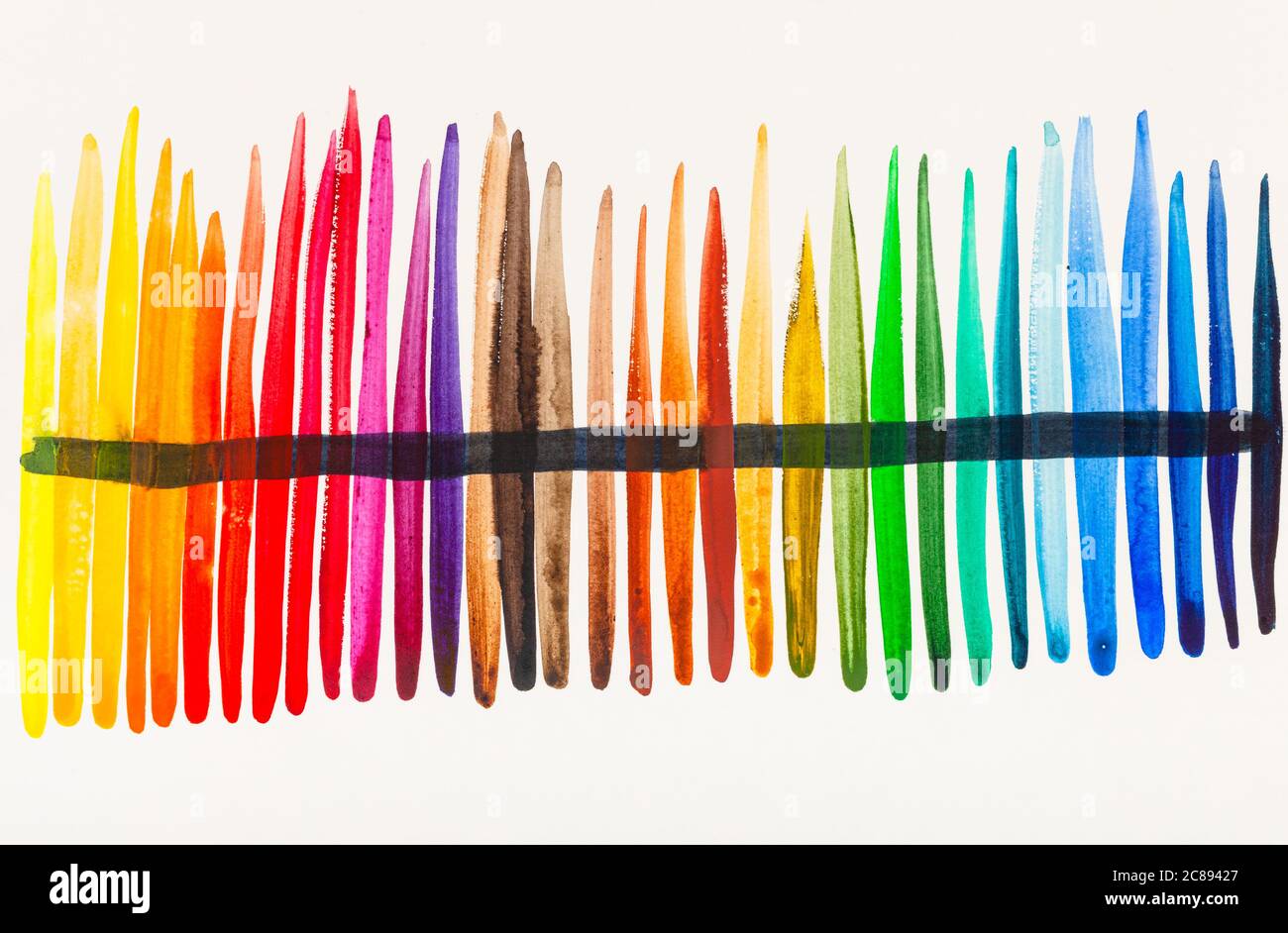 training checking overlap and transparency of different colors hand ...