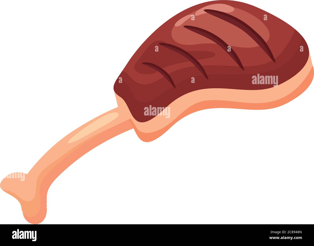 Pork spare rib Stock Vector Images - Alamy