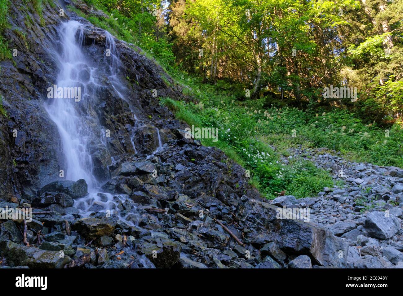 Alps waterfall france landscape hi-res stock photography and images - Alamy