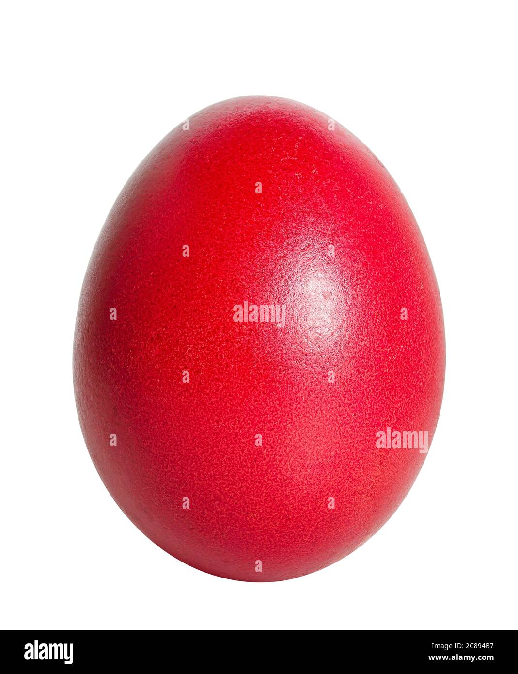 red easter egg isolated on white Stock Photo - Alamy