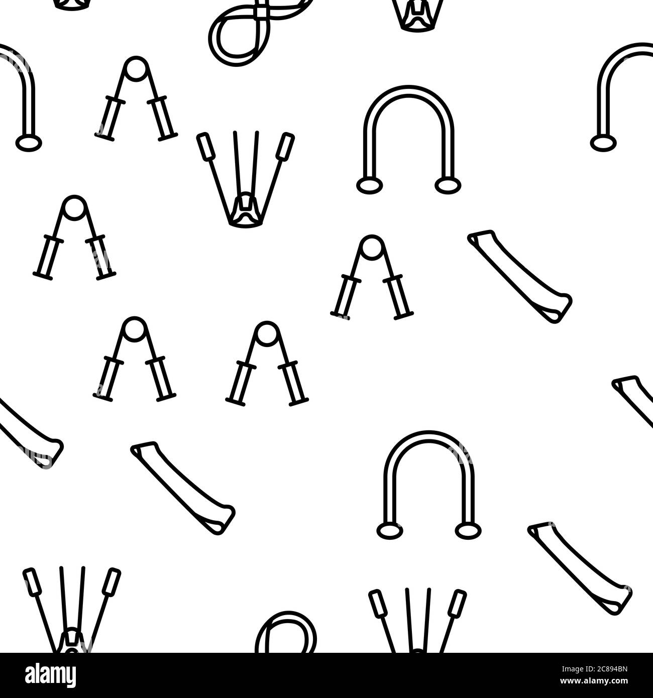 Resistance band white background Black and White Stock Photos & Images ...