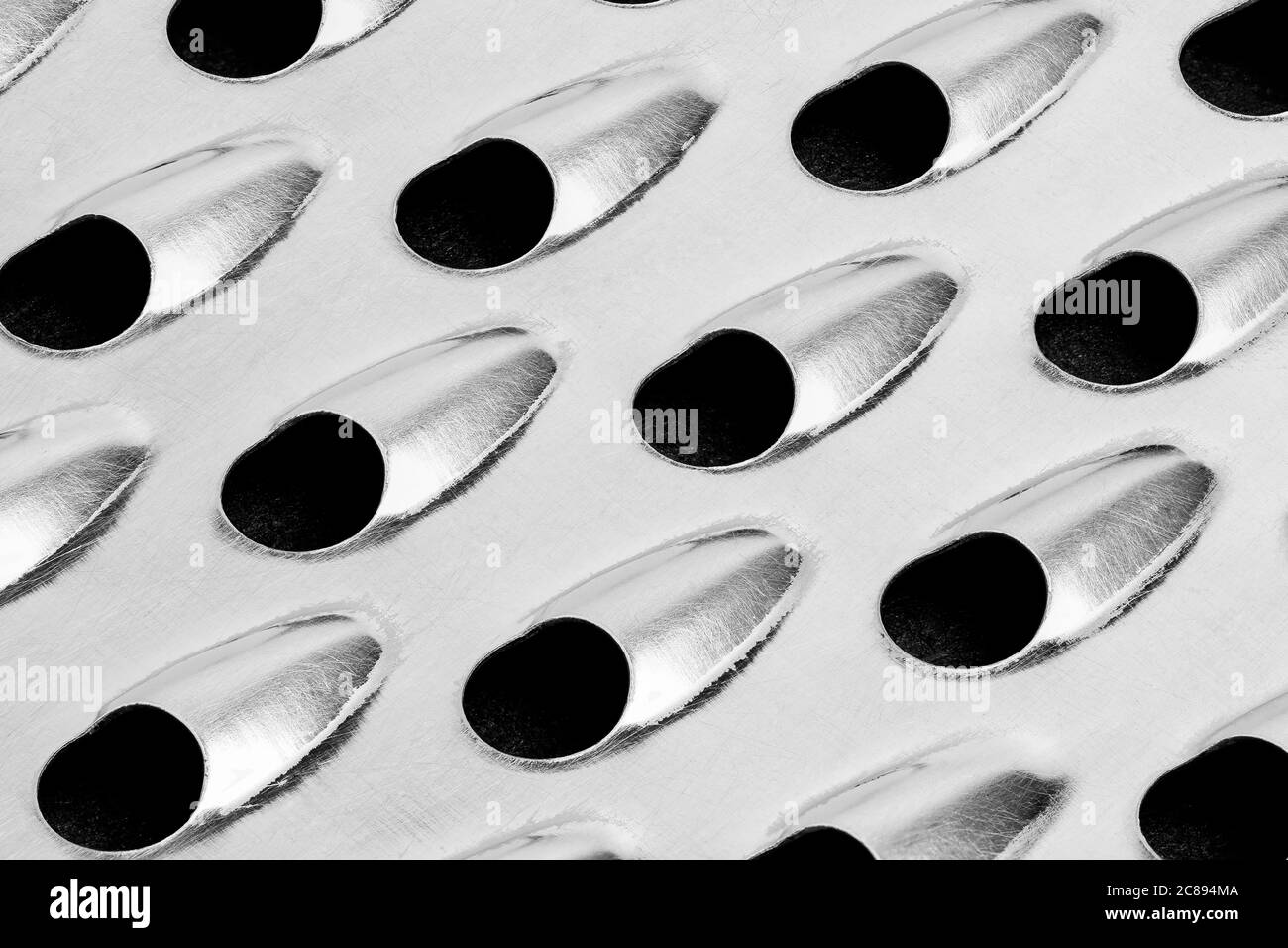 Grater texture metal Black and White Stock Photos & Images - Alamy