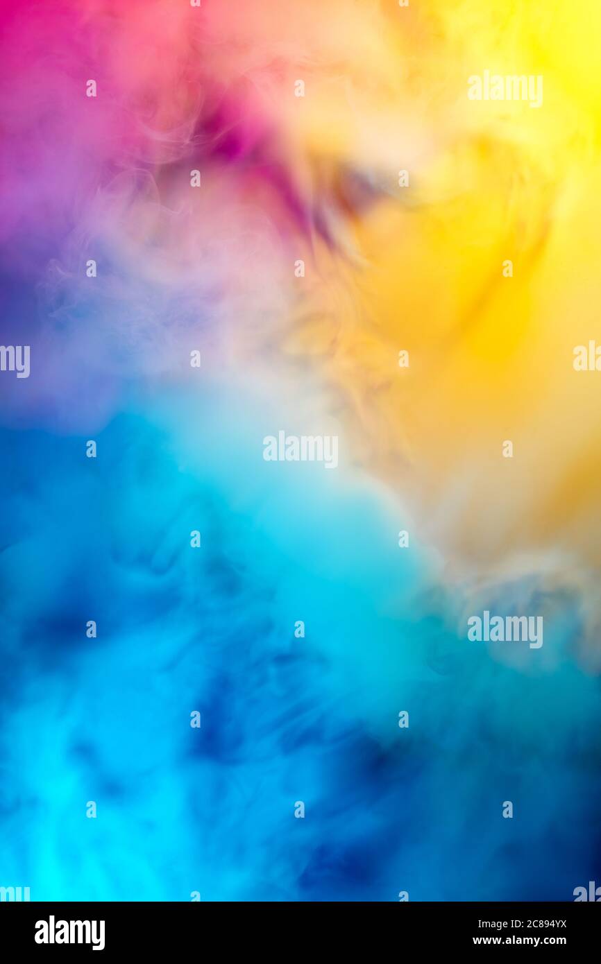 Blowing Colorful Smoke
