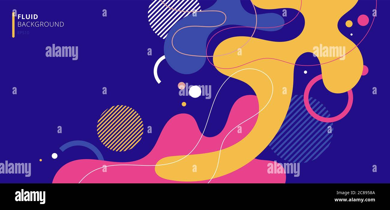 Abstract modern background elements dynamic fluid shapes compositions ...