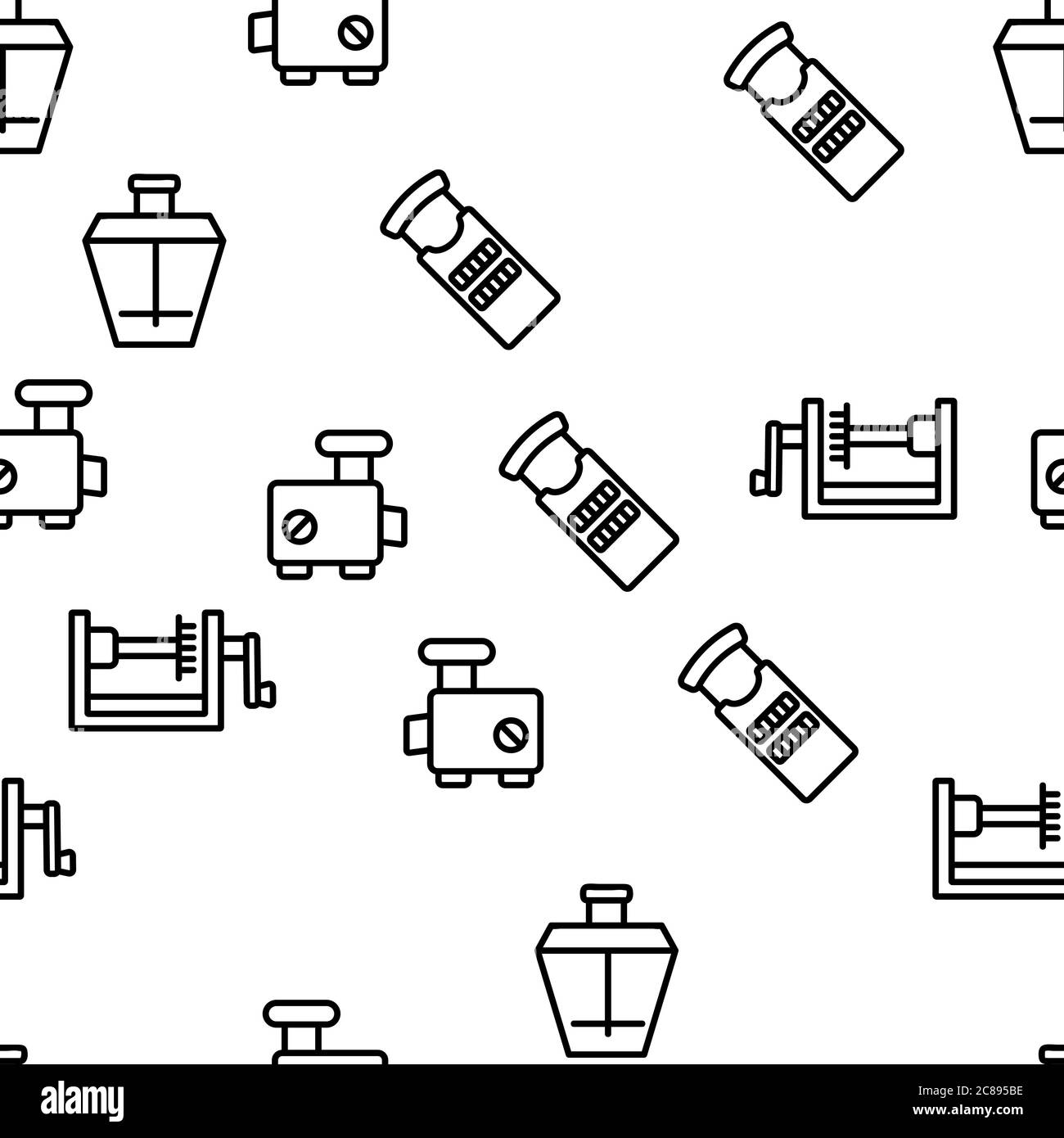 Spiralizer Kitchenware Vector Seamless Pattern Stock Vector Image & Art - Alamy