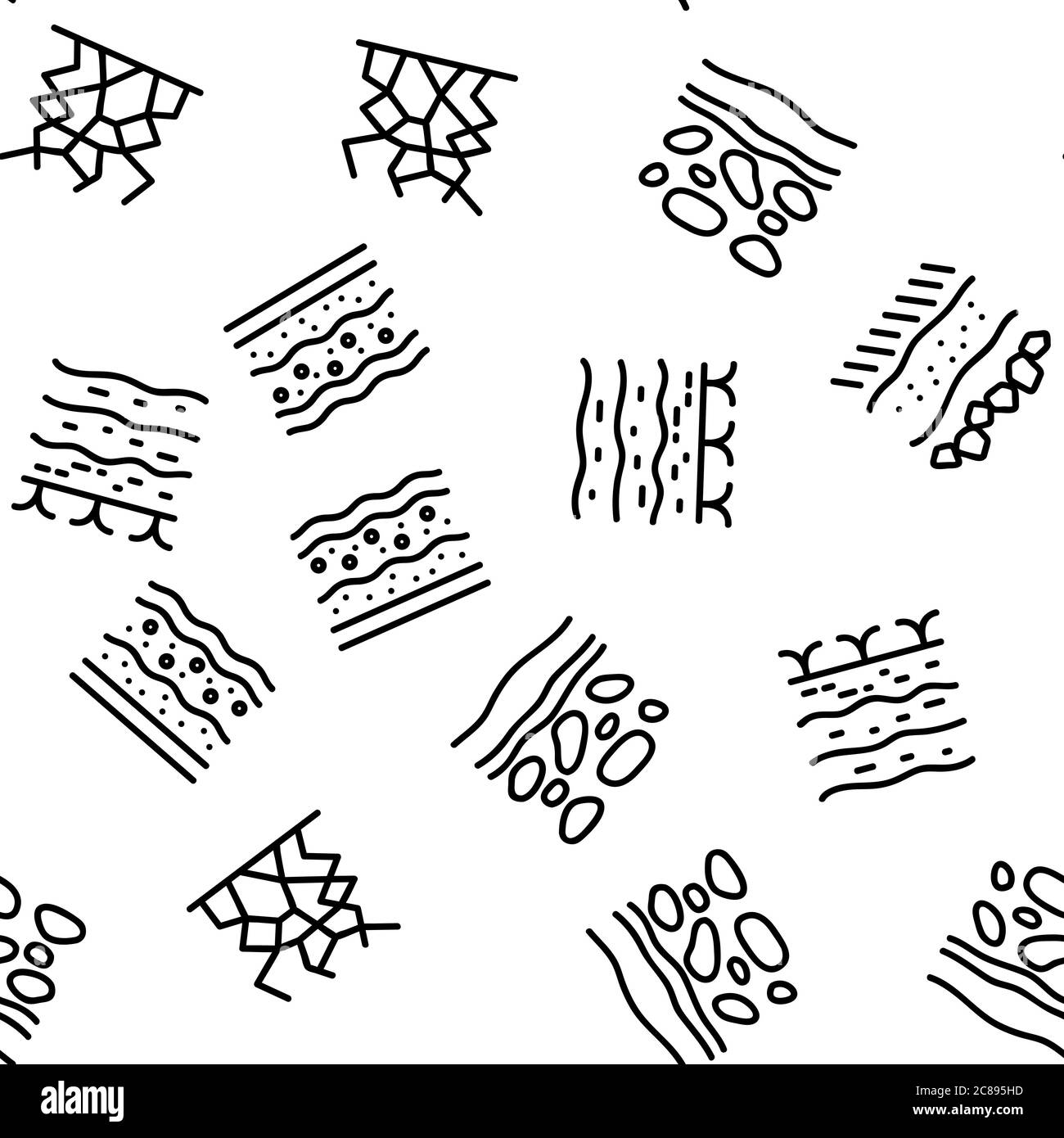 Soil Ground Research Vector Seamless Pattern Stock Vector Image & Art ...