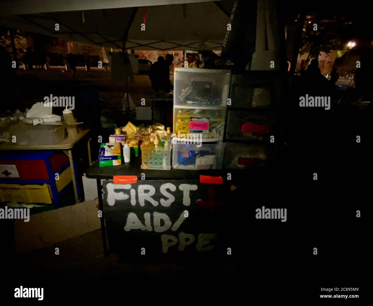 Portland protests medic hi-res stock photography and images - Alamy