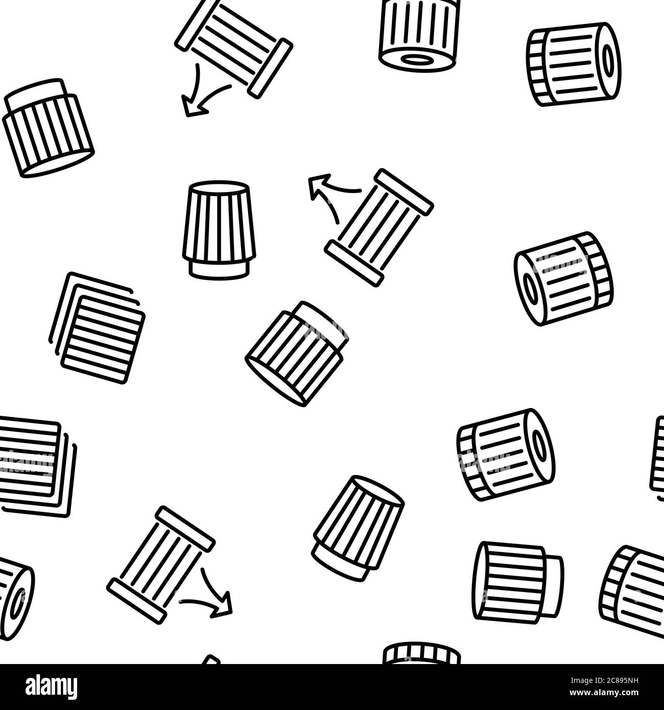 Air Filter And Airflow Vector Seamless Pattern Stock Vector Image & Art ...