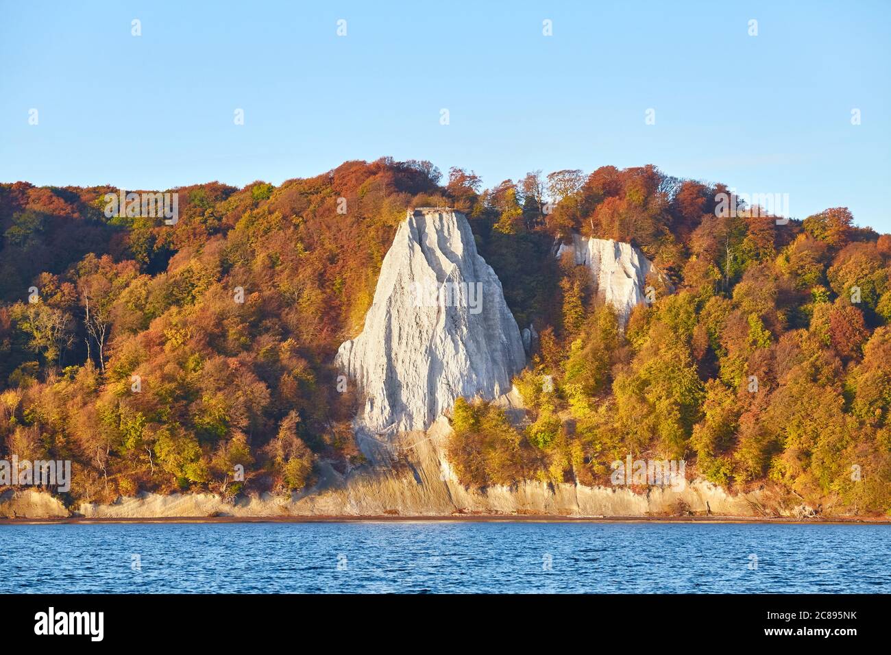 Rugen Island chalk cliffs at sunrise, Germany Stock Photo - Alamy