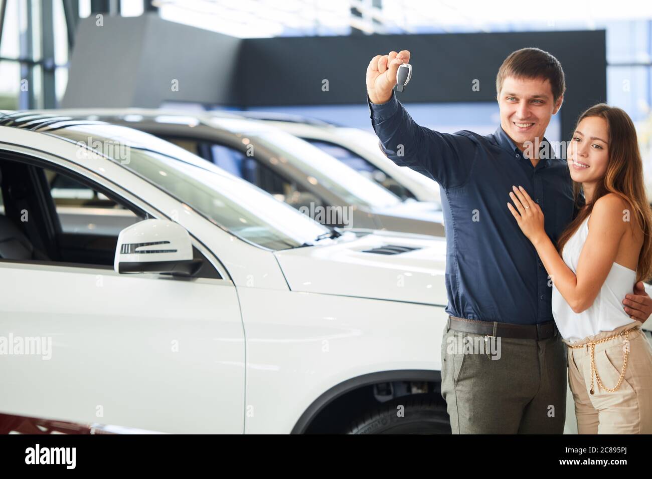 Man car dealership taking selfie hi-res stock photography and images ...