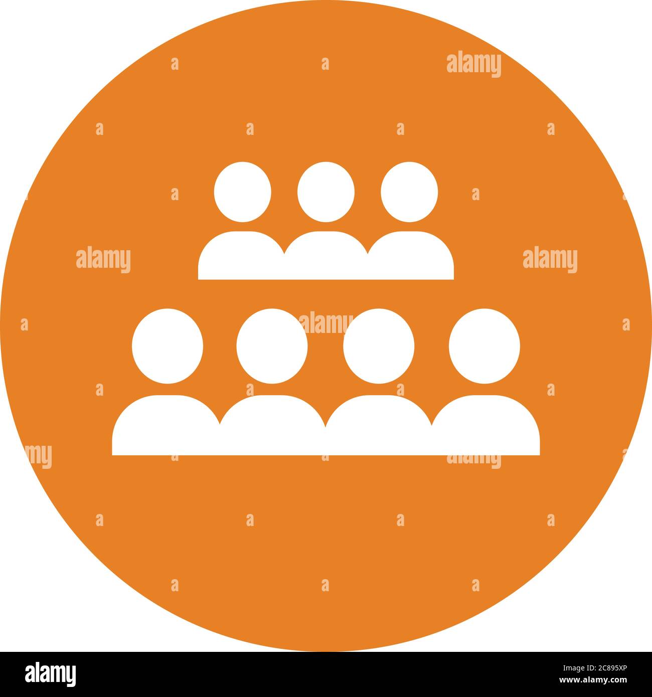 Sitting people row icon. Perfect for use in designing and developing ...